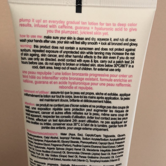 B.Tan | Skincare | Btan Plump Up The Bronze Gradual Tan Lotion | Poshmark